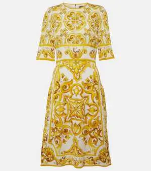 Dolce & Gabbana Printed Silk Charmeuses