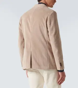 SLOWEAR Incotex Cotton Corduroy Blazer - Beige