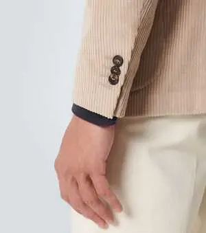 SLOWEAR Incotex Cotton Corduroy Blazer - Beige