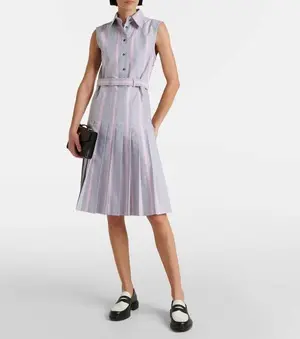 Thom Browne Cotton Midi Shirt Dress