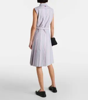 Thom Browne Cotton Midi Shirt Dress
