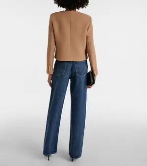 NILI LOTAN Paige Cropped Tweed Bouclé Jacket