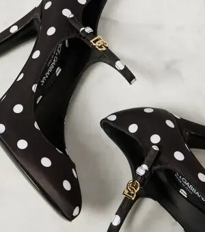 Dolce & Gabbana Sharon Polka-dot Mary Jane Pumps - Black