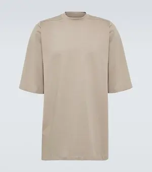 Rick Owens Jump Oversized Cotton Jersey T-shirt - Neutrals