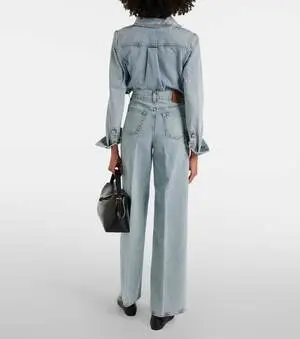TOTEME High-rise Wide-leg Jeans