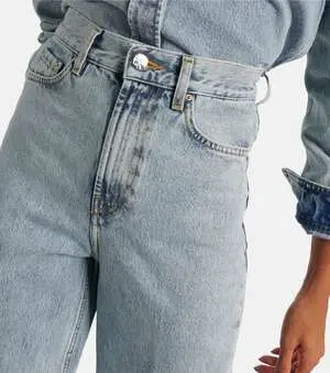 TOTEME High-rise Wide-leg Jeans