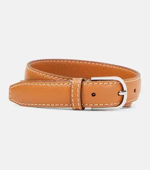 TOTEME Leather Belt - Beige