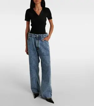 Alaïa Cropped Knit Top