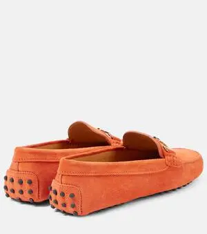 TOD'S T-ring Suede Loafers