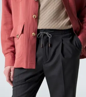 Incotex Virgin Wool Tapered Pants