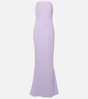 Safiyaa Sofie Crêpe Gown - Purple