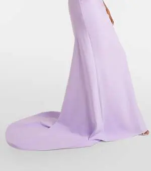 Safiyaa Sofie Crêpe Gown - Purple