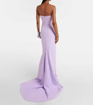 Safiyaa Sofie Crêpe Gown - Purple