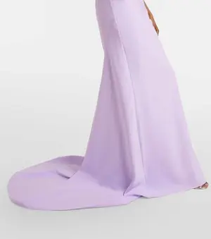 Safiyaa Sofie Crêpe Gown - Purple