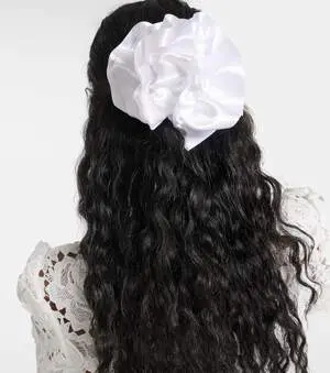 JENNIFER BEHR Ruffled Silk-blend Satin Hair Clip