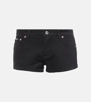Dolce & Gabbana Low-rise Denim Shorts - Black