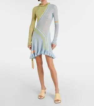 ROBERTA EINER Ali Open-knit Mini Dress