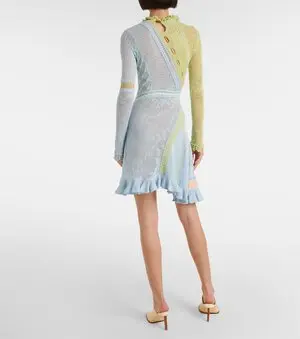 ROBERTA EINER Ali Open-knit Cotton Minidress