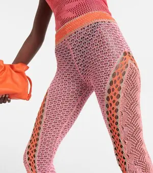 ROBERTA EINER Open-knit Flare Trousers