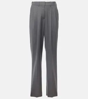 Stella McCartney Wool Flannel Straight Trousers