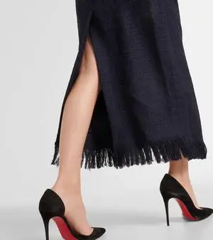 Oscar De La Renta Tweed Bustier Dress