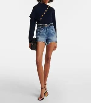RE/DONE High-rise Denim Shorts