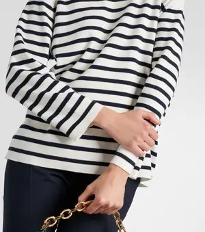 Valentino Garavani Embroidered Cotton Sweater - Blue