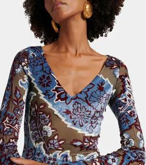 Etro Printed Midi Dress