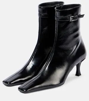 Proenza Schouler Leather Ankle Boots With Square Toe