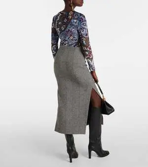 Etro Wool-blend Pencil Skirt