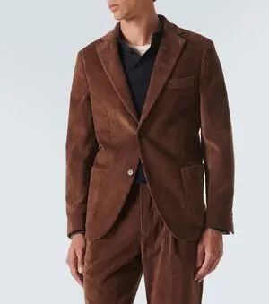 SLOWEAR Incotex Cotton Corduroy Blazer - Brown