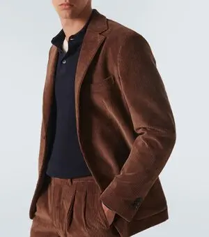 SLOWEAR Incotex Cotton Corduroy Blazer - Brown