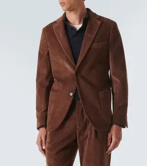 SLOWEAR Incotex Cotton Corduroy Blazer - Brown