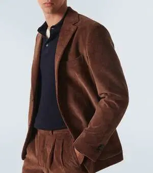 SLOWEAR Incotex Cotton Corduroy Blazer - Brown