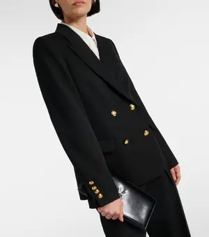 NILI LOTAN Veda Virgin Wool Jacket - Black