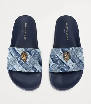 Kurt Geiger Denim Meena Eagle Slides