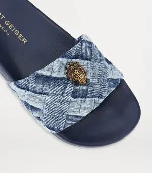 Kurt Geiger Denim Meena Eagle Slides
