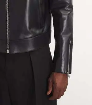 LANVIN Leather Collared Jacket