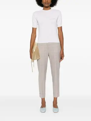 Peserico Bead-embellished Knitted Top - White