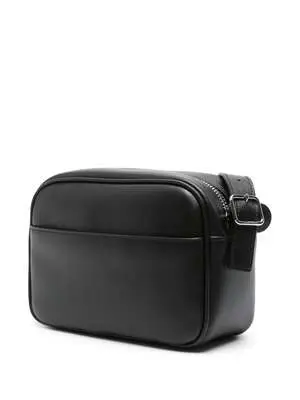 COURREGES Reedition Leather Shoulder Bag - Black