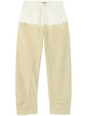JIL SANDER Two-tone Wide-leg Jeans