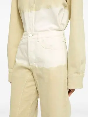 JIL SANDER Two-tone Wide-leg Jeans