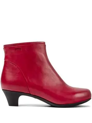 Camper Leather Round-toe Boots