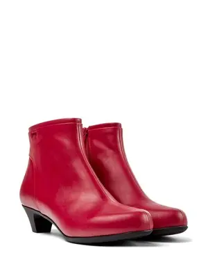 Camper Leather Round-toe Boots
