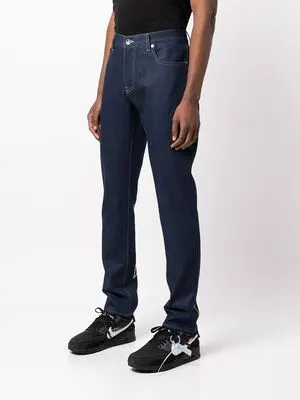 Off-White Diag Slim-fit Jeans - Blue