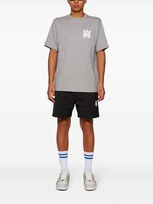 Amiri Logo-print Cotton T-shirt - Grey