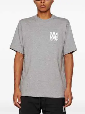 Amiri Logo-print Cotton T-shirt - Grey