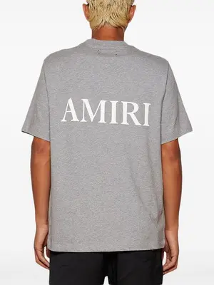 Amiri Logo-print Cotton T-shirt - Grey