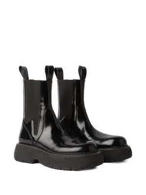 MSGM Platform Leather Chelsea Boots
