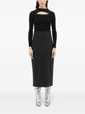 MSGM Logo-print Maxi Skirt